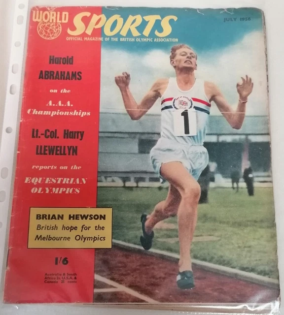 RIVISTA - WORLD Sports Magazine luglio 1956 Brian Hewson Olimpiadi di ...