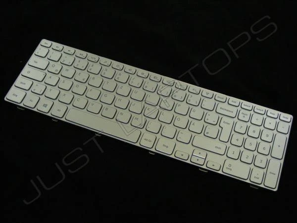 DELL INSPIRON 15 7537 German Deutsch Silver Backlit Keyboard Tastatur ...
