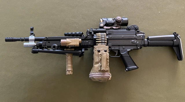 EASY SIMPLE TOYS 1/6 scale dam ranger m249 machine gun £40.00 - PicClick UK
