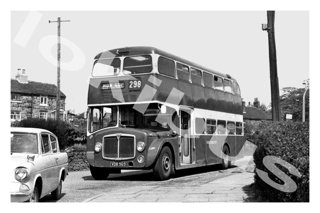BUS PHOTOGRAPH NORTH WESTERN ROAD CAR VDB 969 [969] Mow Cop '66 £1.25 ...