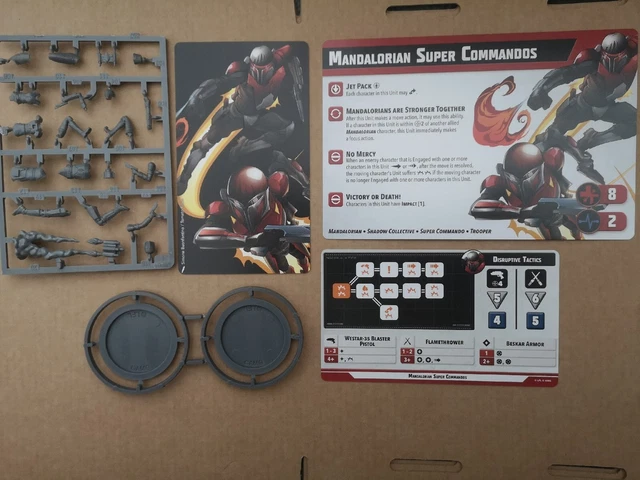 MODELLI E CARTE Mandalorian Super Commandos Star Wars Shatterpoint EUR ...