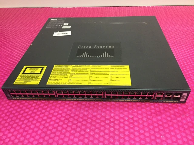 CISCO CATALYST WS-C4948-S 48-Port Gigabit Ethernet Switch 4 x SFP Dual ...