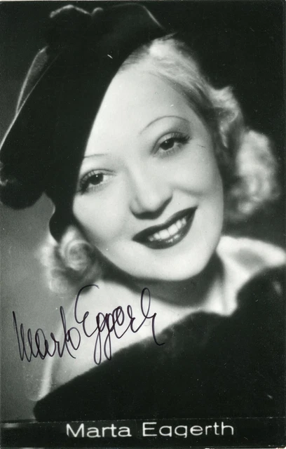 MARTA EGGERTH AUTOGRAPH Autogramm Autografo PHOTO SIGNEE signed OPERA ...