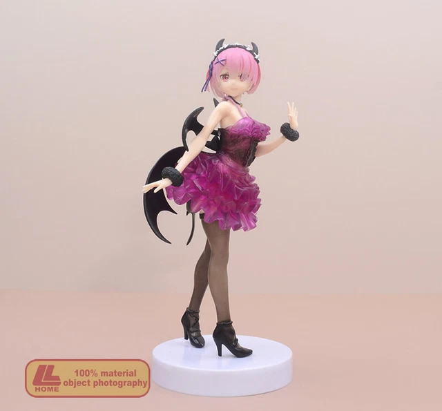 ANIME REO DEVIL Ram Rem cute girl Standing PVC Figure Statue Toy Gift ...