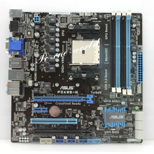 ASUS F2A85-M MOTHERBOARD Socket FM2 DDR3 DIMM AMD A85X USB3.0 64GB Micro-ATX £81.43 - PicClick UK