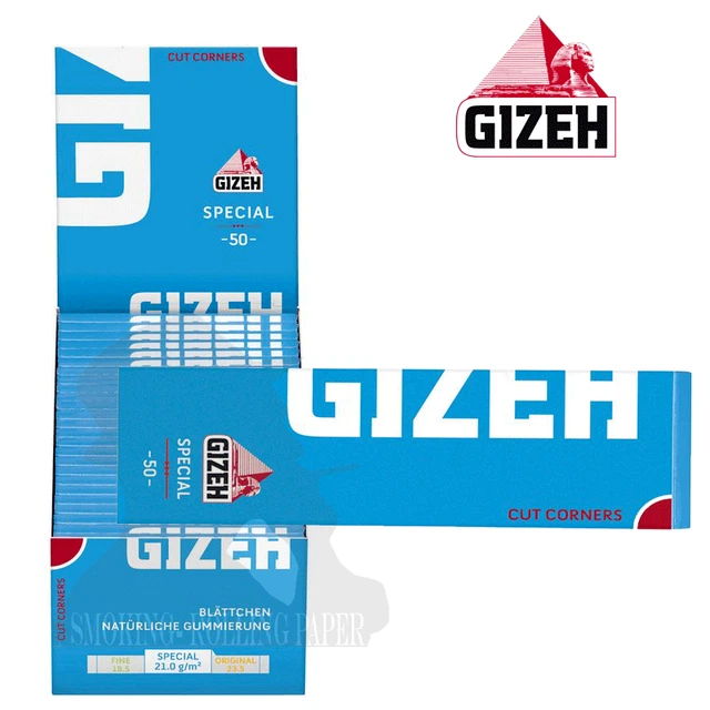 CARTINE GIZEH SPECIAL Extra Fine Corte Singole Da 50 Libretti EUR 29,99 ...