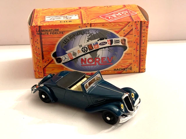 NOREV HACHETTE 1/43 Citroën Traction cabriolet 22 Cv 1934 en boite . EUR 7,00 - PicClick FR