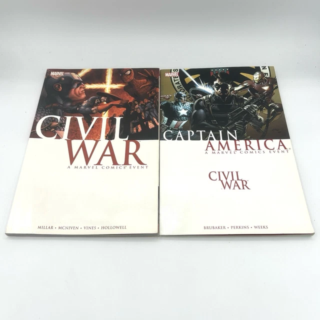 LOT OF 2 - Marvel Comics Civil War and Captain America Graphic Novels ...