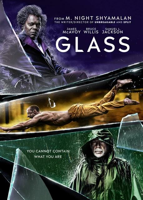 GLASS (DVD) JAMES McAvoy Bruce Willis Anya Taylor-Joy Sarah Paulson EUR ...