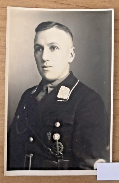 ORIGINAL GERMAN WW2 Era Sa Officer Photo - Full Uniform With Awards £20 ...