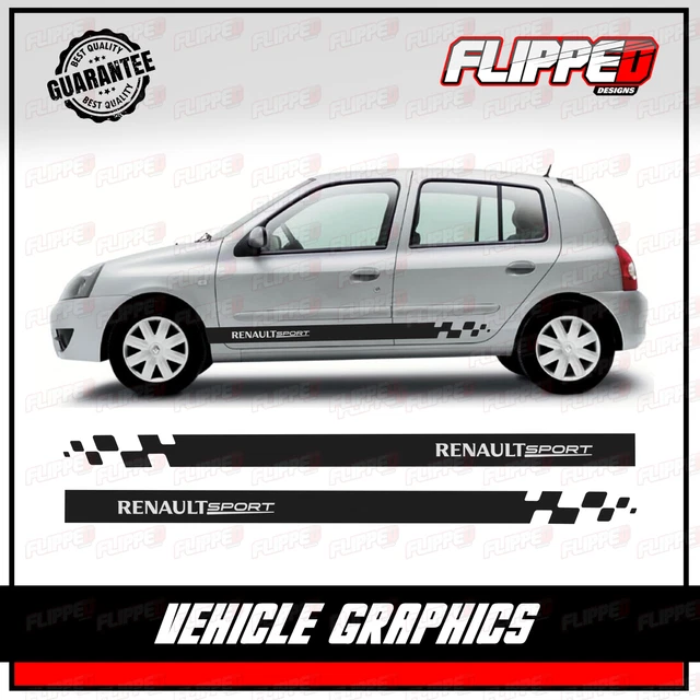 RENAULT RS MEGANE Clio Sport Cup Universal Side Stripes Decal Sticker ...