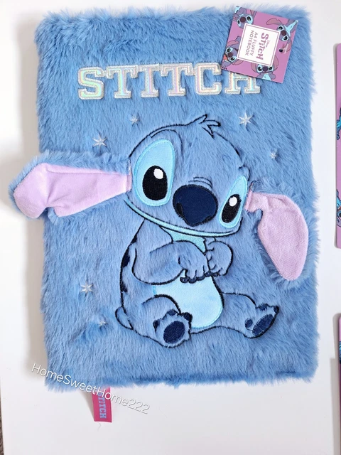 🎁 STITCH NOTEBOOK Disney Fluffy Blue Gift Cute Diary Large A4 £10.99 ...