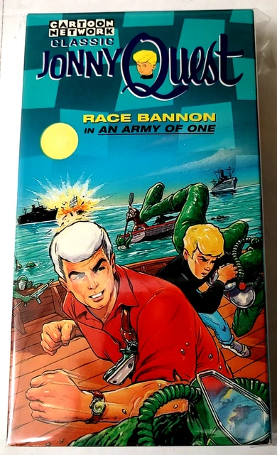 JONNY QUEST - Race Bannon In An Army Of One - Cartoon Network - VHS £4. ...
