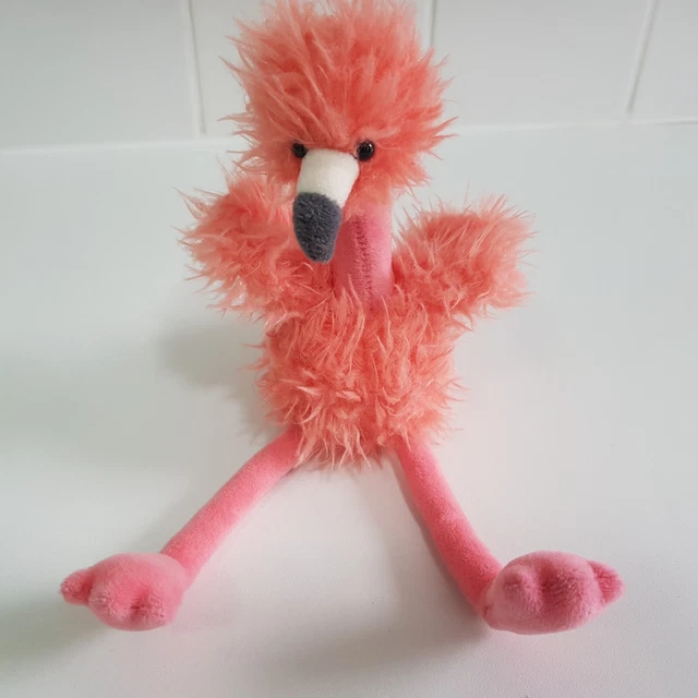 JELLYCAT PINK FLAMINGO Bird Soft Toy Plush Stuffed Animal Fluffy London ...