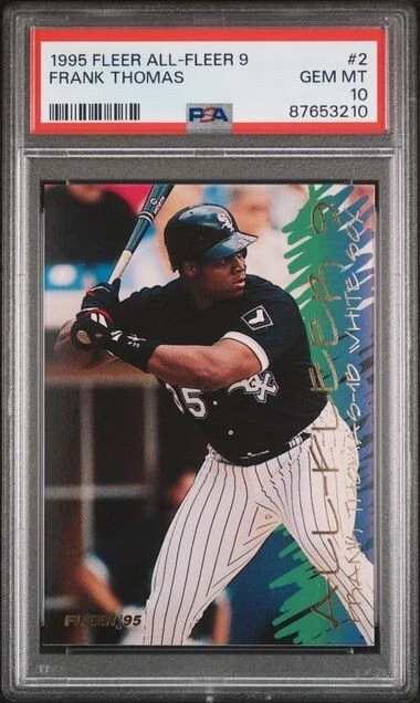 FRANK THOMAS 1995 Fleer All-Fleer 9 #2 Psa 10 Gemme Comme Neuf EUR 10 ...
