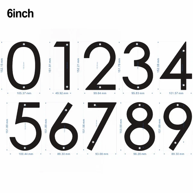 GARDEN SIGNS HOUSE Number Large Metal Numbers Alphabet Signs 1 Set ABS ...