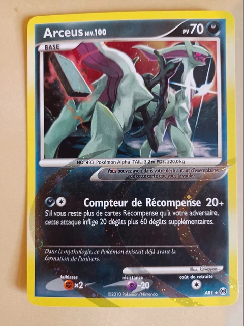 CARTE POKÉMON - Arceus HOLO AR1 - PLATINE VAINQUEURS SUPRÊMES FR - exc ...