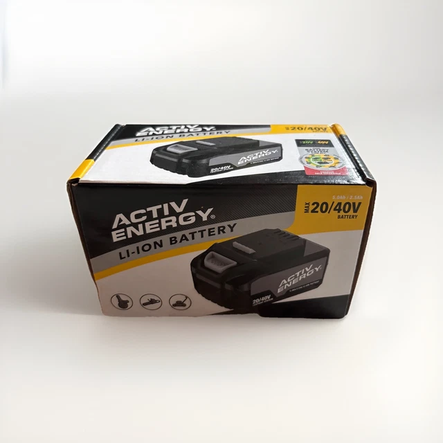 FERREX ACTIV ENERGY 20/40V Li-Ion 5.0Ah Battery Charge Indicator Power ...