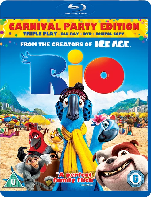 RIO (BLU-RAY) JESSE Eisenberg Anne Hathaway Jamie Foxx EUR 9,51 ...