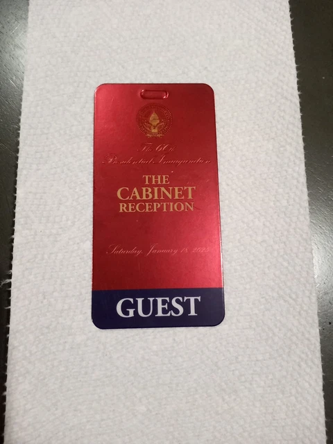 2025 60TH PRESIDENTIAL Inauguration Cabinet Reception Ticket- Trump ...