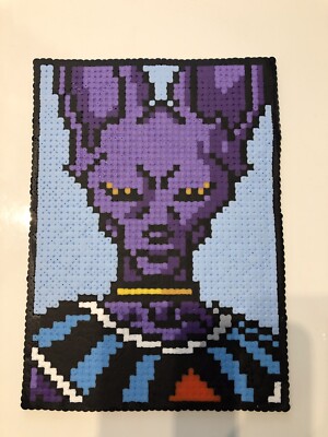 PIXEL ART / Perles A Repasser Dragon Ball Portrait Beerus EUR 10,00 ...