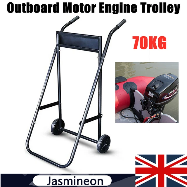 OUTBOARD MOTOR ENGINE Trolley Stand Transport Wheel Heavy Duty 50Kg UK ...
