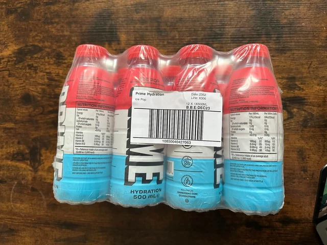 PRIME HYDRATION ENERGY Drink by KSI & Logan Paul | Ice Pop | 12 Pack ...