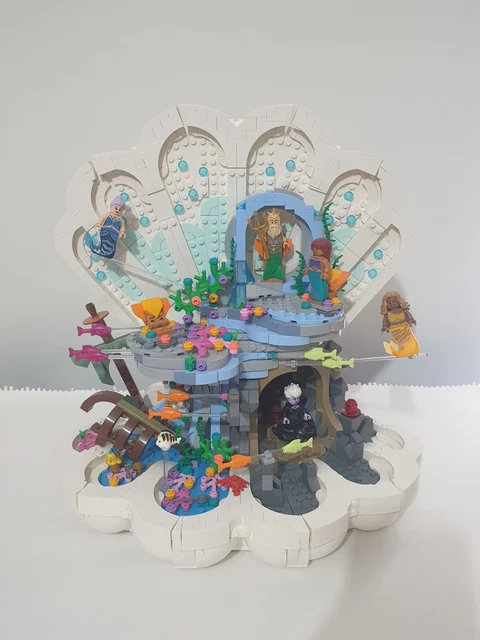 LEGO DISNEY LITTLE Mermaid Royal Clamshell Set (43225) Complete ...