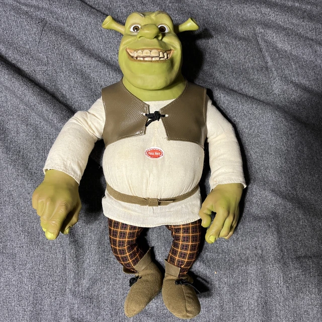 RARE SHREK 2 2004 Talking Ogre Shrek Roto Head 15" Plastic Dreamworks £ ...