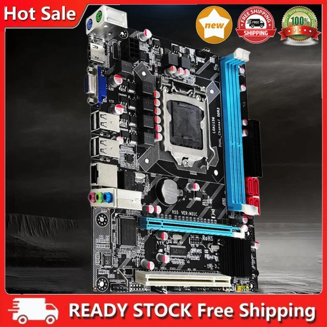 H55 COMPUTER MOTHERBOARD 16GB Memory Motherboard Set DDR3 RAM LGA 1156 ...