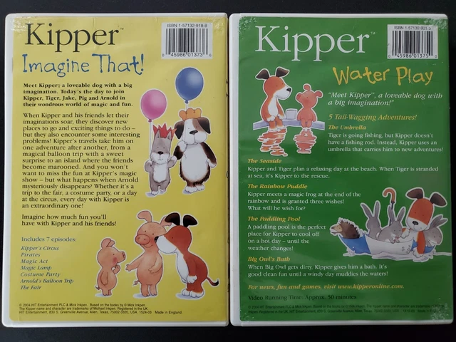 KIPPER DVD LOT: Imagine That! and Water Play Animated HIT Entertainment ...
