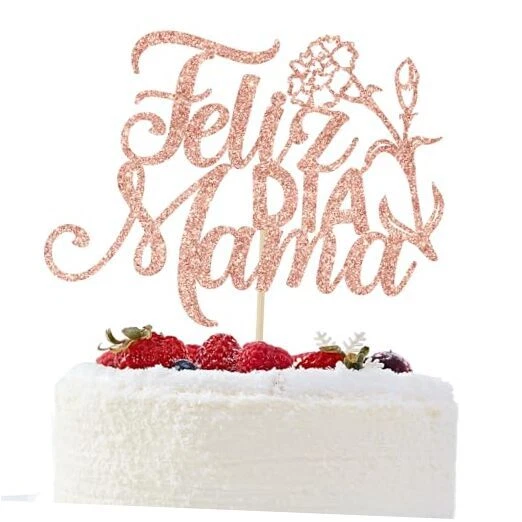 Feliz Dia Mama Cake Topper Feliz Cumpleanos Mama Decorationshappy Mothers £1385 Picclick Uk