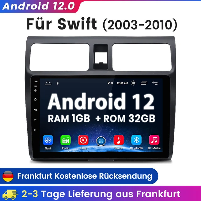 FÜR SUZUKI SWIFT 2005-2010 10"Android12 Autoradio GPS Navi Bluetooth WIFI RDS FM EUR 119,99 ...