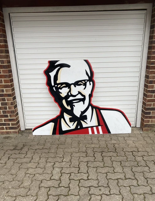 LARGE KFC KENTUCKY Fried Chicken Restaurant Colonel Sanders Clear ...