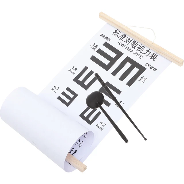 STANDARD EYE CHART Wall Eye Check Chart Toddler Suit Blush Set £12.15 ...