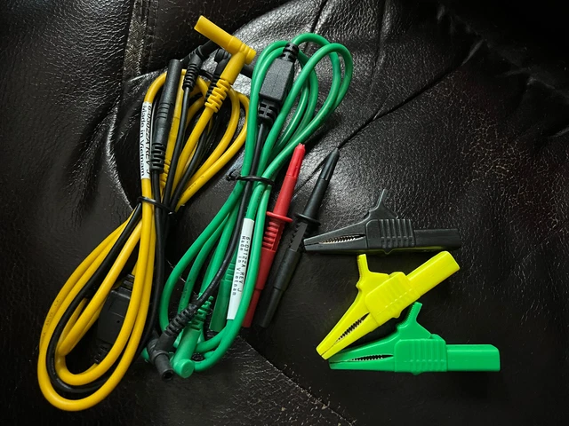 SNAP ON SNAPON Scope Multimeter Oscilloscope Test Leads Aligator Clips ...