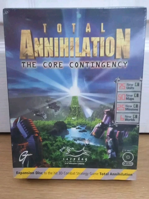 TOTAL ANNIHILATION - The Core Contingency PC CD-ROM Big Box 1st Edition ...
