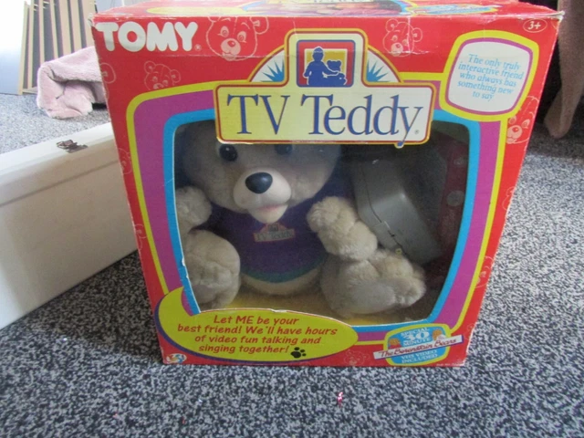 VINTAGE BOXED TOMY TV Teddy Interactive Bear x 2 vhs 1993 £34.99 ...