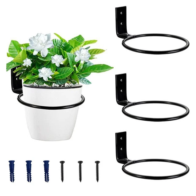 PORTE-POT DE FLEURS mural pour plantes idéal pour paniers suspendus de ...