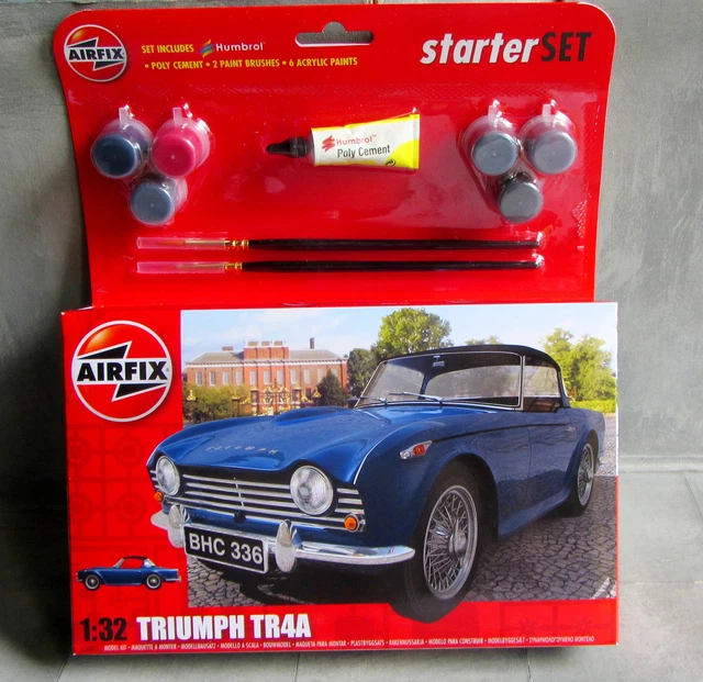 AIRFIX 1:32 TRIUMPH TR4A [with Paints, Brushed, & Glue] £49.99 ...