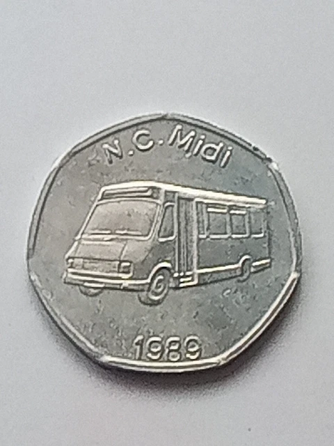 UK TOKEN, 20 National Transport Token, aluminium, N.C Midi 1989 £2.50 ...