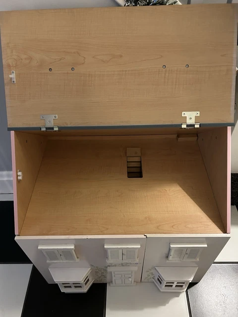 MODERN WOODEN DOLLS House Access To 3 Floors,opening Front And Shutters ...