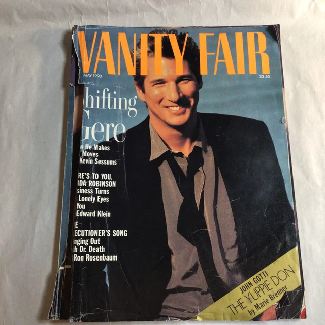 MAY 1990 RICHARD GERE Vanity Fair Magazine, JOHN GOTTI, MARGOT FONTEYN ...