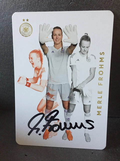 01° MERLE FROHMS ° Femmes Dfb Wm 2023° Carte Autographe Originale ...