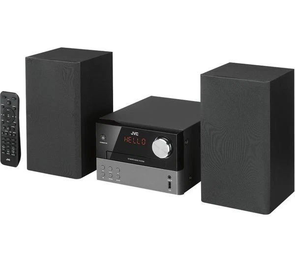 JVC UX-D327B TRADITIONAL Hi-Fi Stereo System Dab Wireless Bluetooth Usb ...