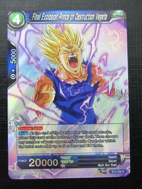 FINAL EXPLOSION PRINCE of Destruction Vegeta - Dragon Ball Super Card ...