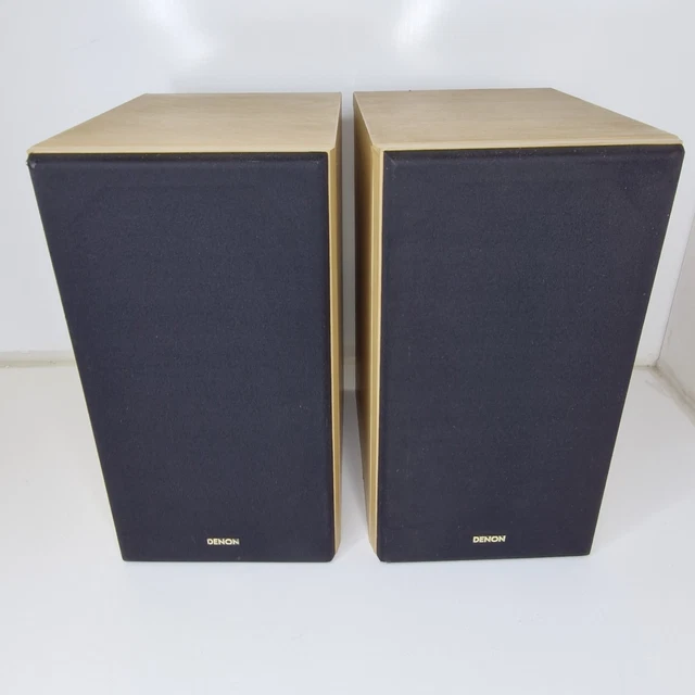 PAIR DENON SC-M10K BOOKSHELF SPEAKERS by Mission / 100 Watt (2 x 50W ...