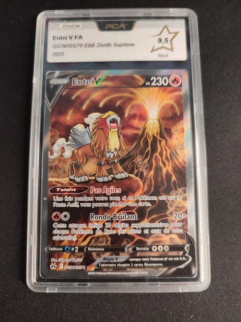 CARTE POKÉMON ENTEI V GG36/GG70 Zenith Suprême PCA 9,5 FR NM EUR 65,00 ...