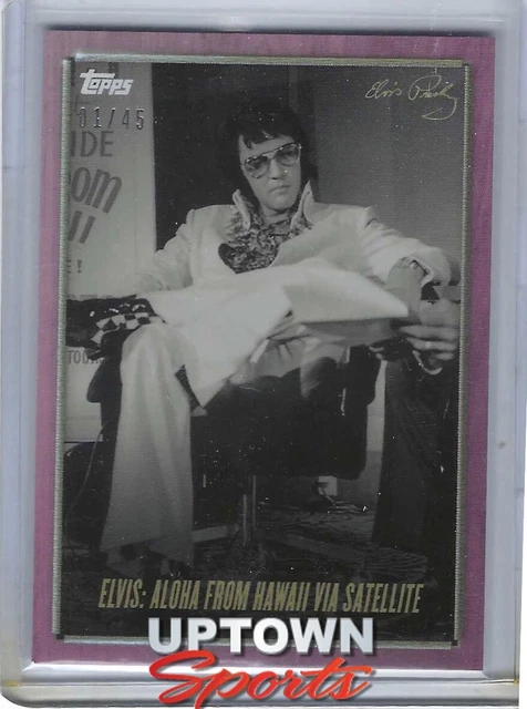 CARTE 2022 TOPPS Elvis Presley The King of Rock & Roll #133 ROSE parallèle #1/45 EUR 10,88 ...