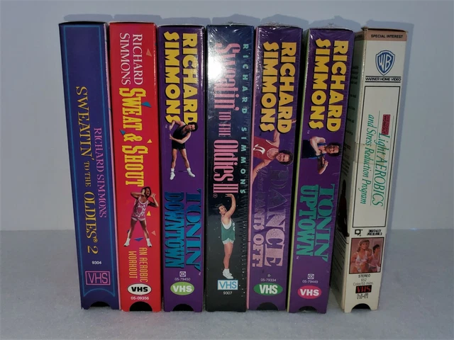 SET OF 7 Classic Workout VHS Videos (the late Richard Simmons and Jane ...